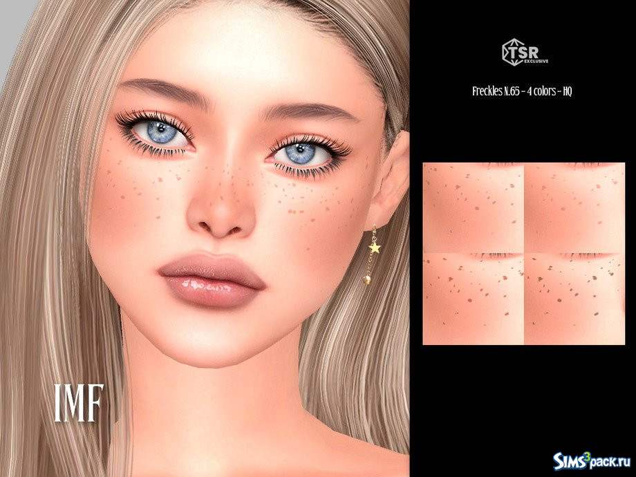 Скачать веснушки № 65 от IzzieMcFire для Симс 4